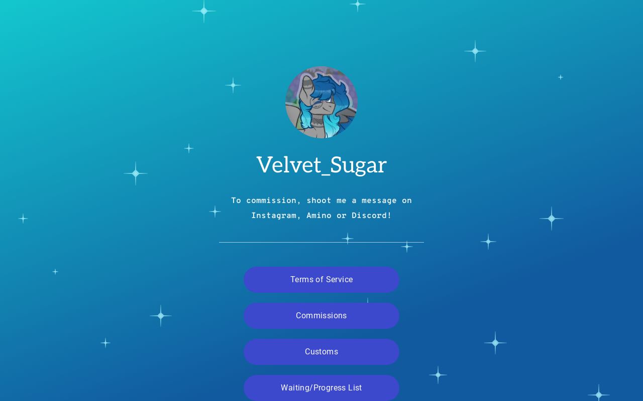 Velvet_Sugar Comms Info